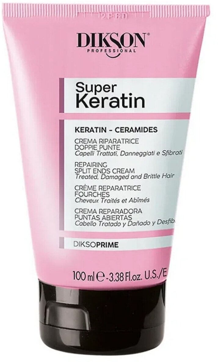 DIKSOPRIME KERATIN Восстанавливающий крем д/секущихся кончиков с керат. и керамидами 100мл