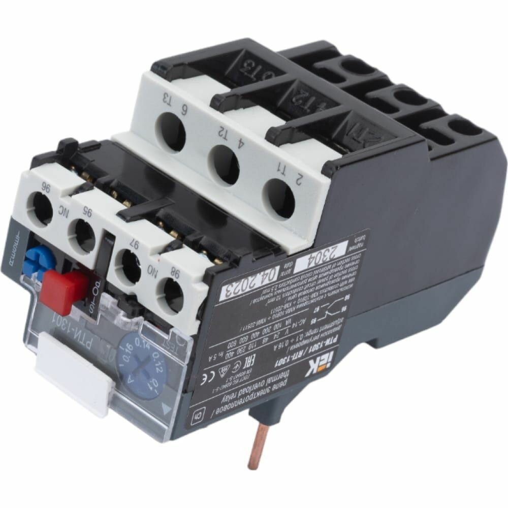 Реле РТИ-1301 электротепловое 0,1-0,16А IEK арт. DRT10-D001-C016