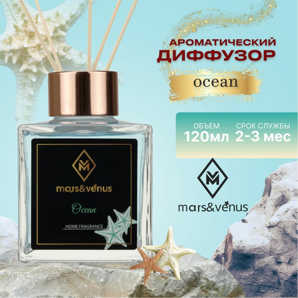 Аромадиффузор для дома Mars&Venus Ocean 120 ml