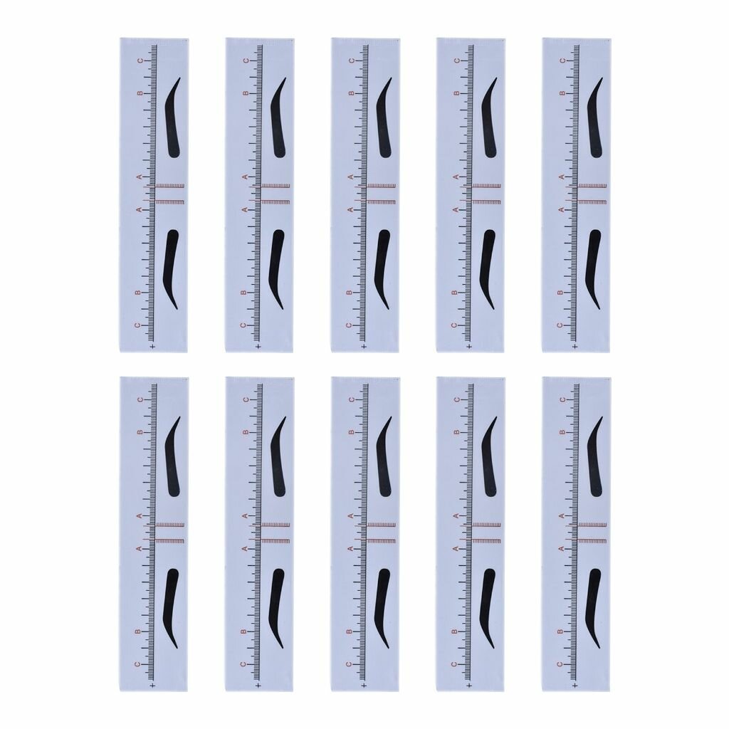 Удобный шаблон для коррекции бровей