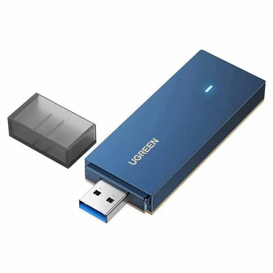 Адаптер двухдиапазонный UGREEN CM499 (90340) AX1800 Dual-Band Wireless Adapter (Wi-Fi 6). Цвет: синий.