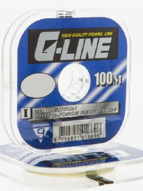Леска монофильная для летней рыбалки Gamakatsu G-Line COMPETITION 100/014