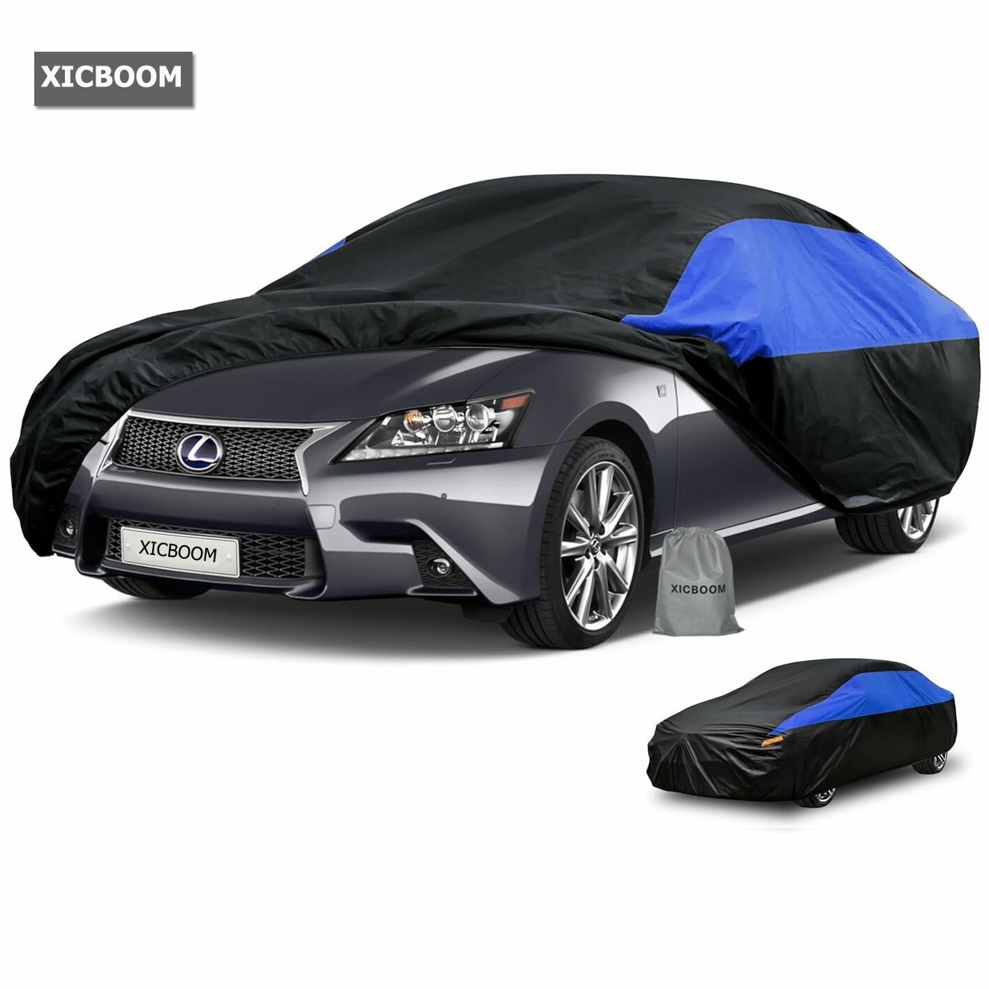 Чехол для Lexus GS (GS200t GS300 GS350 GS450h) — водонепроницаемый с ветрозащитными лентами и отражающей полосой
