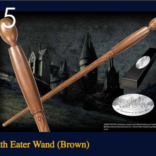 Гарри Поттер Металлическая палочка с сердечником Рождественская подарочная коробка Билет Таблица заклинаний Офисный культурный реквизит для косплея 14. Подарочная коробка с коричневой лентой Пожирателей смерти