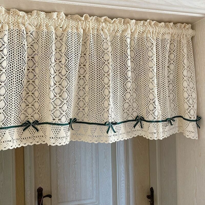 Штора для кухни Curtain-caf Деревенский винтаж вязание=v=