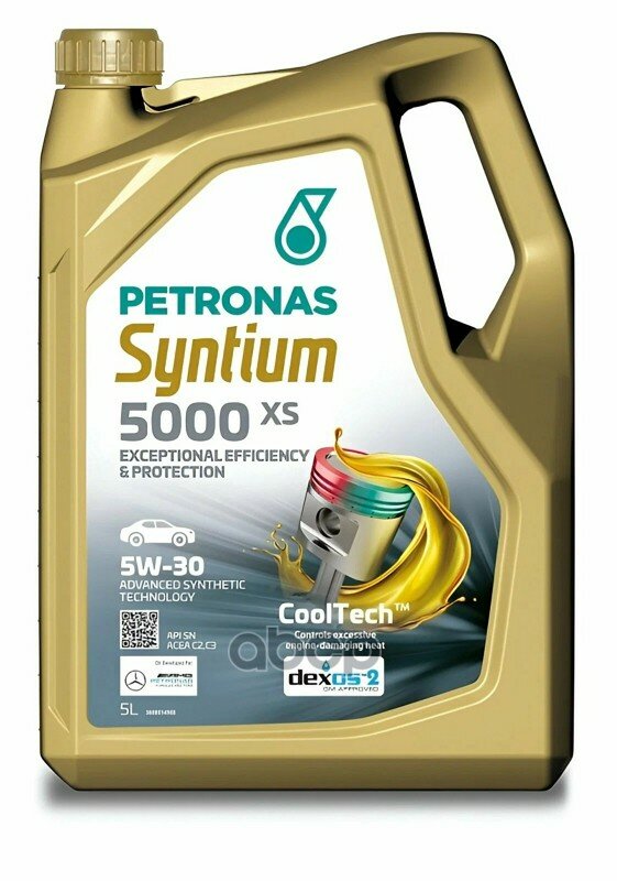 PETRONAS SYNTIUM 5000 XS 5W30 5L масло моторное ACEA: C2/C3 API: SN VW 505.01 MB 229.51 BMW LL-04 DEXOS D шт.