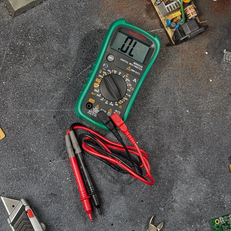 Мультиметр цифровой，Универсальный мультиметр Mastech MS8238 для измерения напряжения + прозвонка цепи
