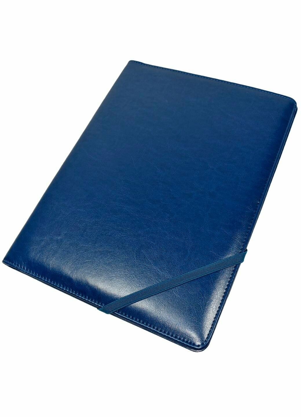 Папка - планшет из экокожи на резинке с зажим для бумаг