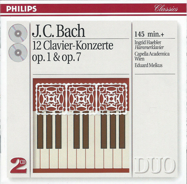 Диск Johann Christian Bach: J.C. Bach: 12 Concertos Op. 1 & 7 for Fortepiano (2 CD)