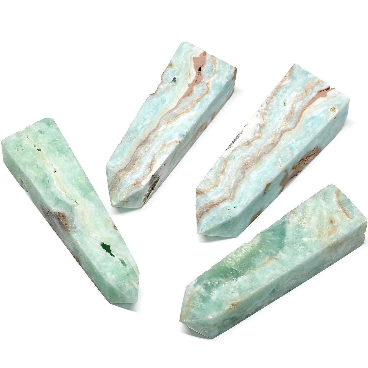 Арагонит голубой "Карандаш" 17*19*73мм .