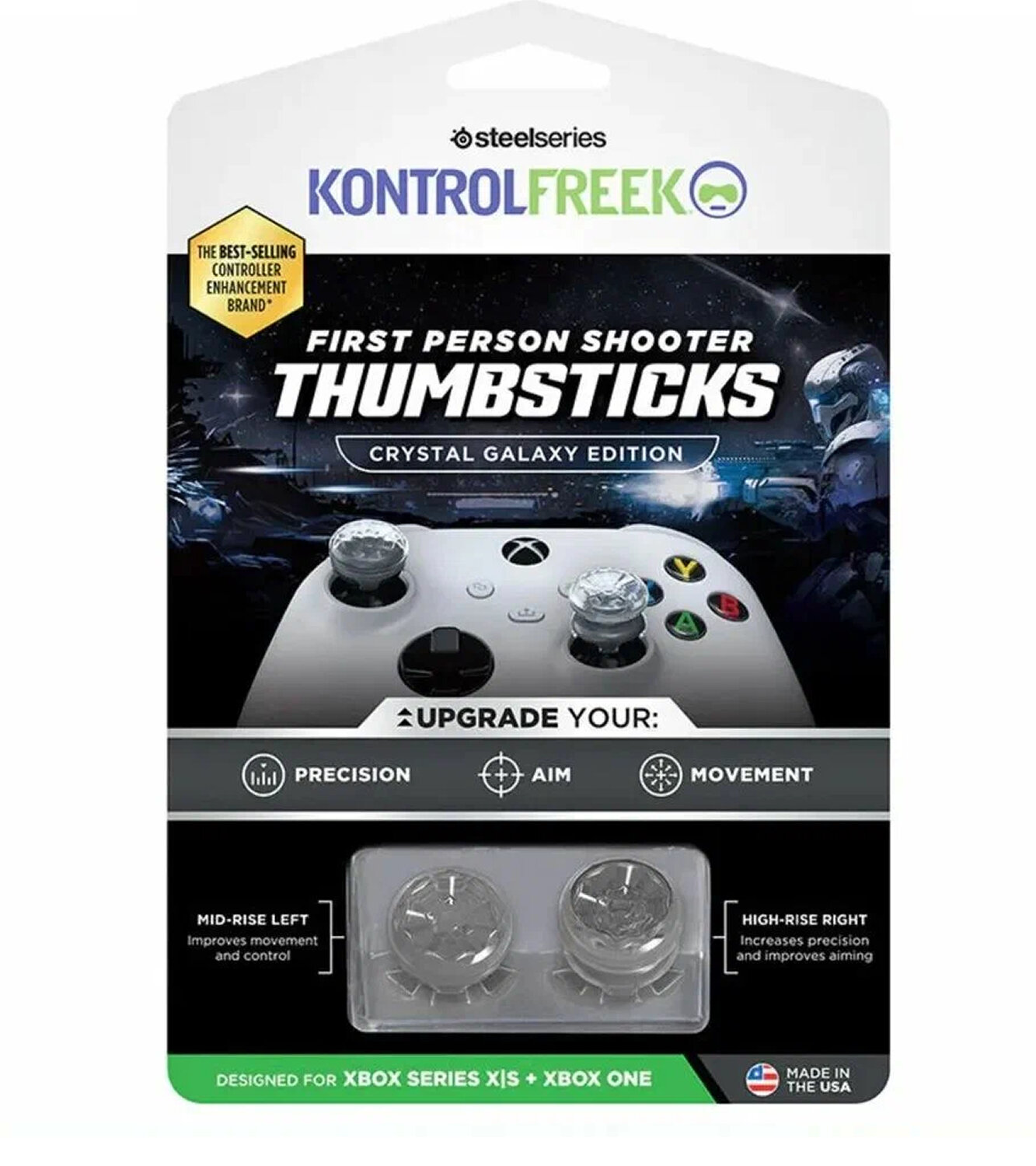 Насадки на стики FPS KontrolFreek Crystal Galaxy Edition для геймпада Xbox One / Series S X накладки 102