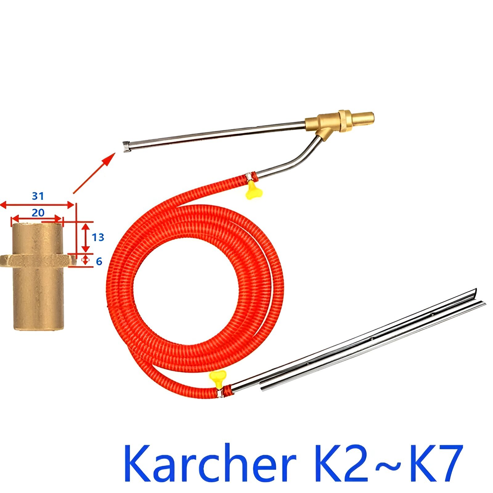 Аксессуар для минимоек KARCHER- пескоструйная насадка TavZar с латунным адаптером