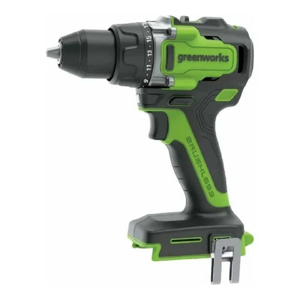 Дрель-шуруповёрт Greenworks GD24DD140, 2 скорости, Li-lon аккумулятор, 1,6 кг