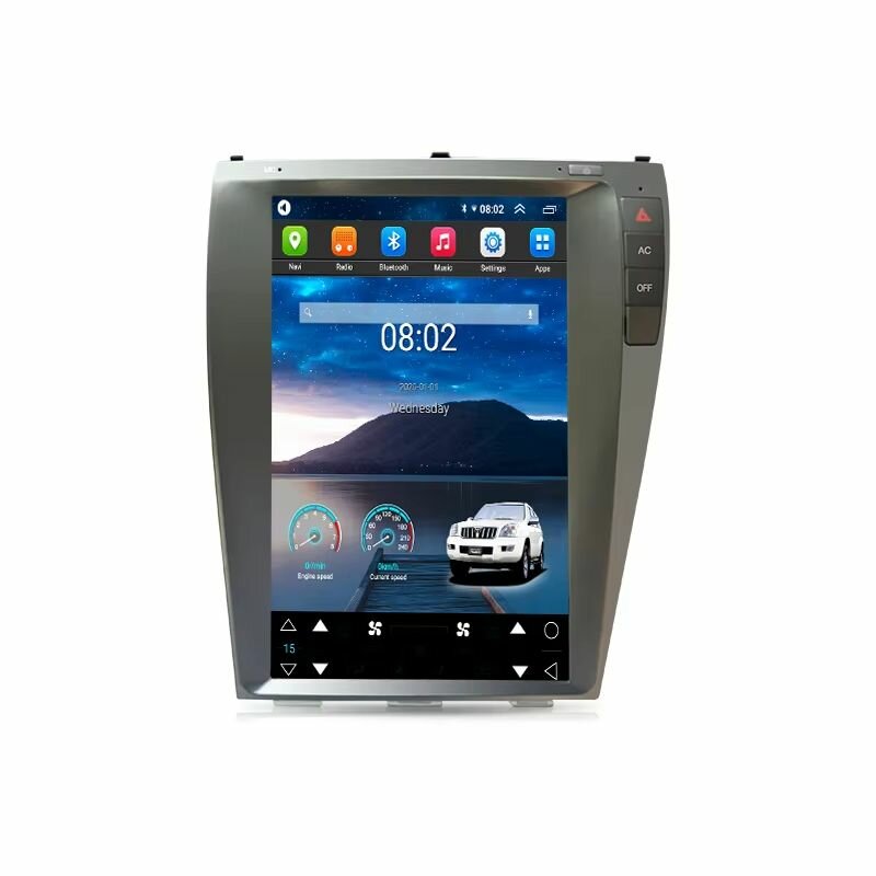 Штатная Магнитола JMG для Lexus ES ES240 ES300 ES330 ES350 2006-2012, с камерой заднего вида. IPS экран 12.8 дюймов, Wifi 2din с сенсорным экраном, usb и блютузом