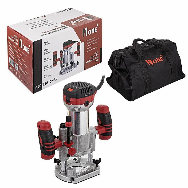 Фрезер NUMBER ONE NERM 9503-PRO (950Вт, 10000-30000 об/мин, цанги 8/6мм, раб. ход 37мм)4кг