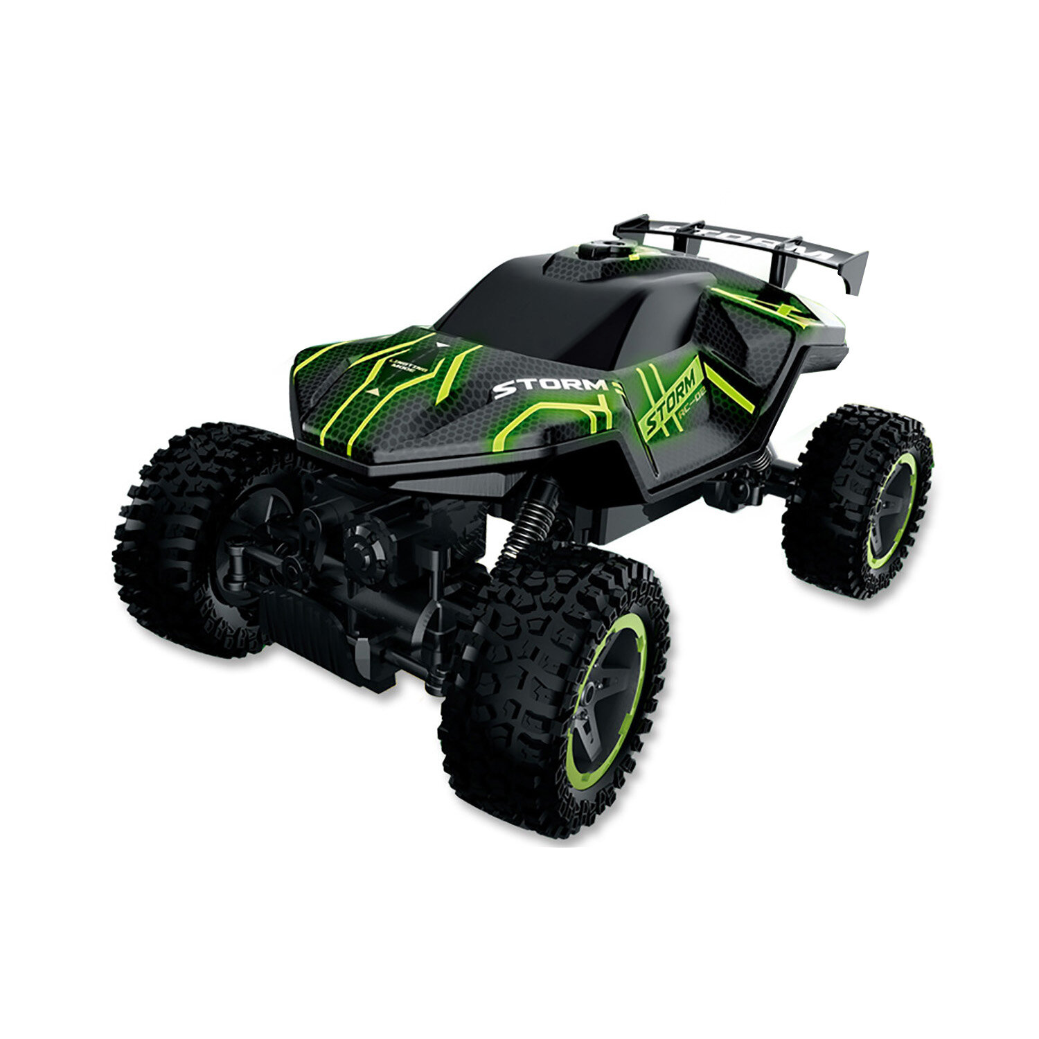 Радиоуправляемая машина для подъема с распылением 2.4GHz Высокоскоростная 4WD 1:16 Многопользовательская соревновательная RC машина с светом и функцией распыления Для подъема Дрифт Трики Горный Внедорожный гоночный автомобиль для детей Цвет: Синий /