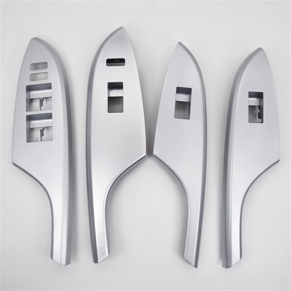 Комплект отделки панели переключателя серебристый Для Toyota Corolla 2009-13