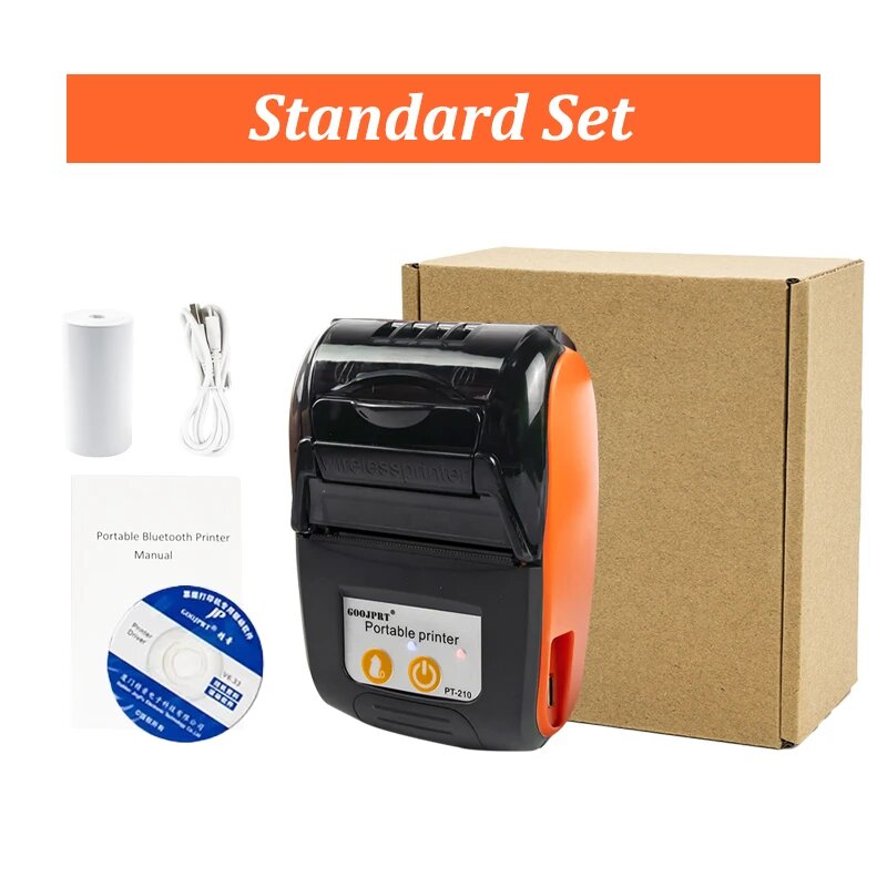 Портативный Bluetooth Термопринтер GOOJPRT 58 мм, Standard Set1