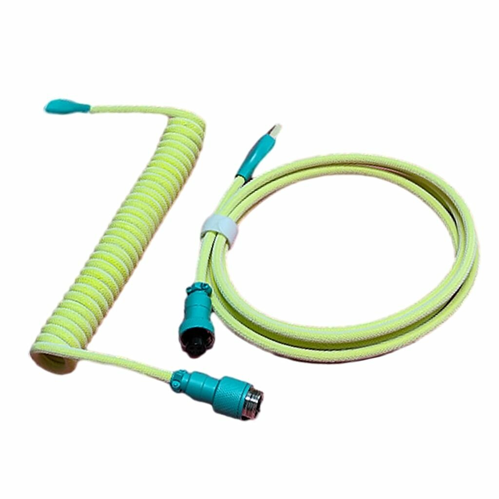 Коиловый USB-кабель Type-C к USB-A с разъемом для механических клавиатур