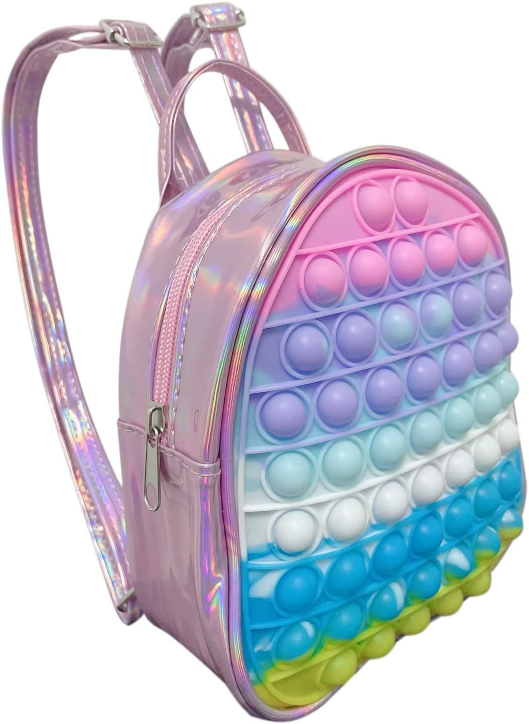 Рюкзак сумка Pop Fidget для девочек детей школьный рюкзак плечевой сумка с пуш-пузырем игрушка для вечеринок подарок рюкзак сумка ручная сумка материал силикон ПУ размер 24X20X3 см вес 0.350кг упаковка OPP Bag PC