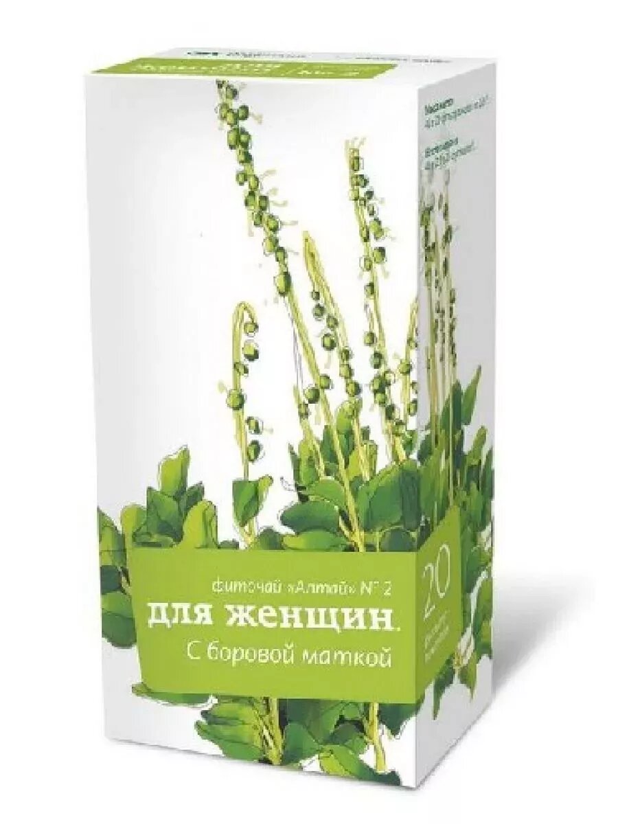 Фиточай алтай № 2 для женщин боровая матка 2 гр 20 шт.-3шт.