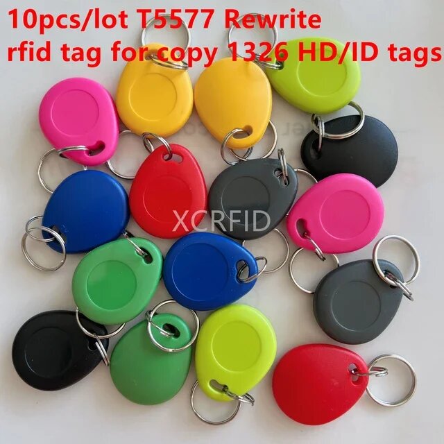 RFID брелок T5577, 125 кГц, цвет: 10X red random