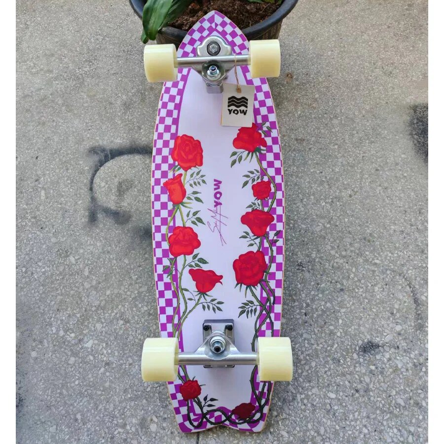 YOW Land Surf скейтборд комплект Розовый, 32inch