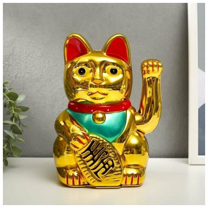 Сувенир маятник настольный антистресс «Кот: Манэки-нэко», h=21 см