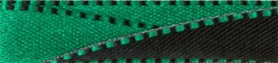 Лента атласная 10 мм (3/8 ") Gamma ALD-10 двухстор. 22.8 м +- 0.5 м №031 зеленый/Черный