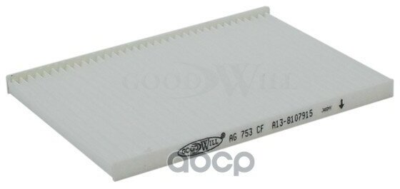 Фильтр салона CHERY BONUS (A13), VERY (A13) Goodwill арт. AG 753 CF
