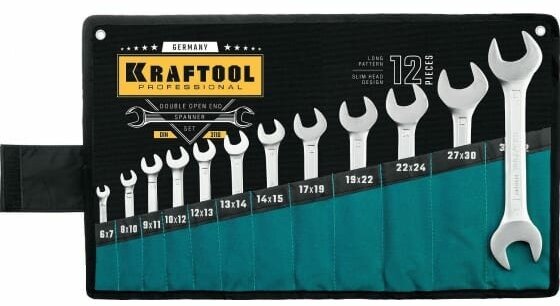 Набор рожковых гаечных ключей Kraftool 12 шт, 6 - 32 мм 27033-H12_z01