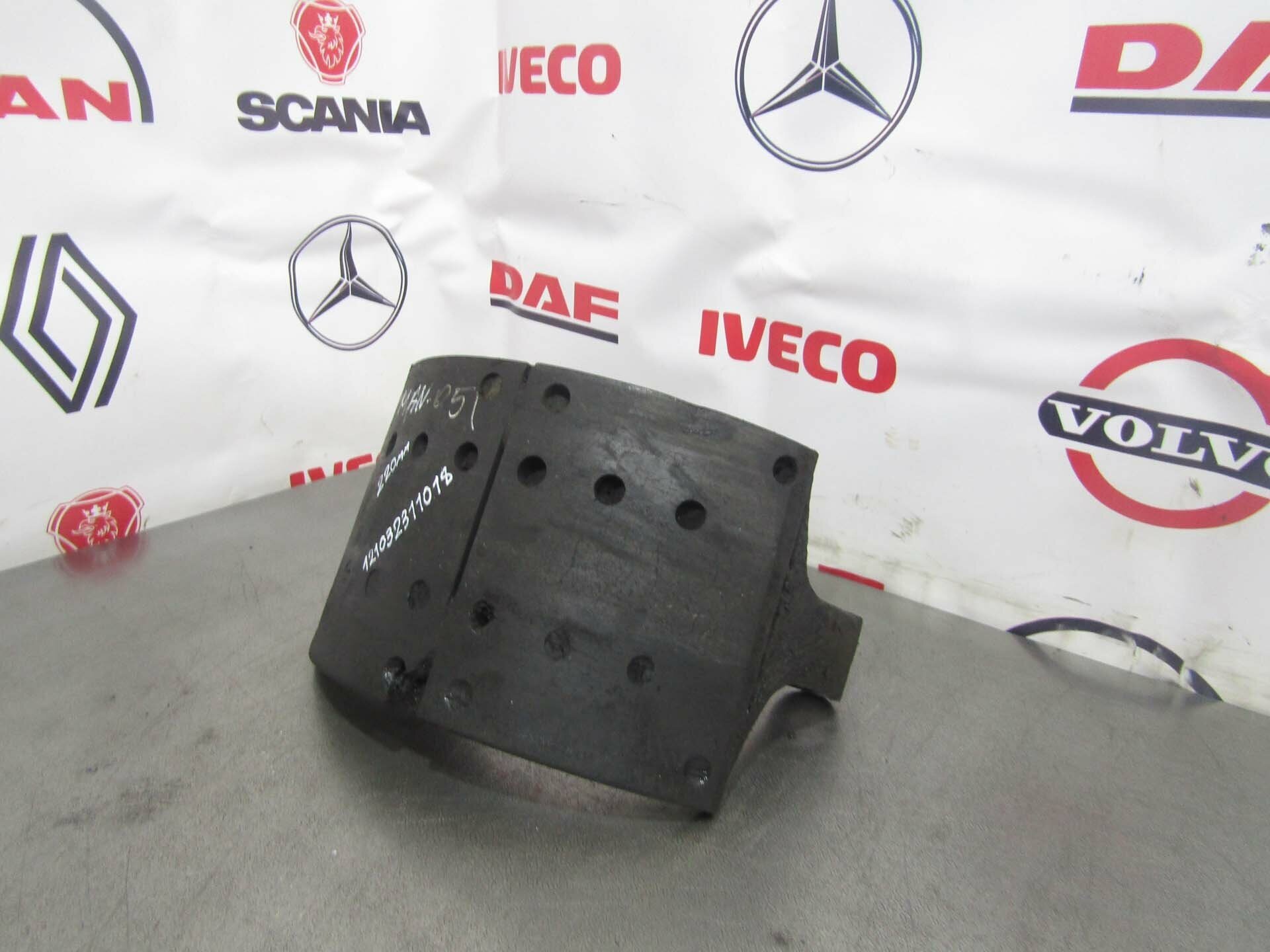 Колодка тормозная под барабанный тормоз задняя MAN TGA, TGS, TGX