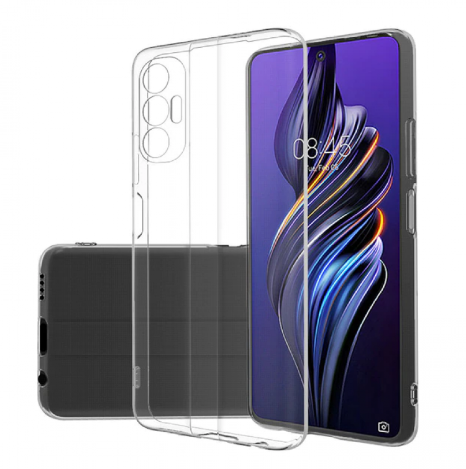 Чехол-бампер MyPads Tocco для Tecno Pova 3 прозрачный силиконовый