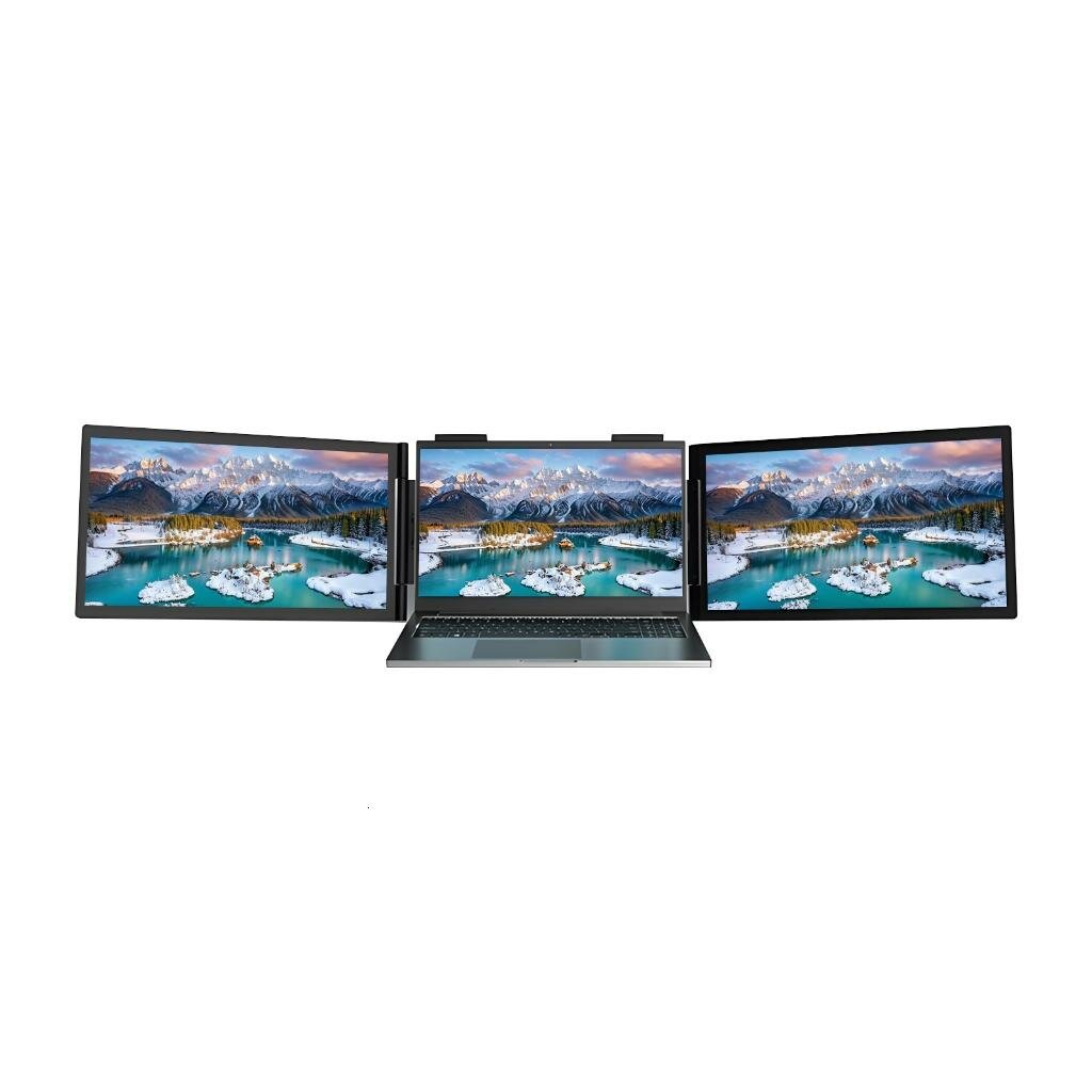 Угловой двухэкраный переносной монитор