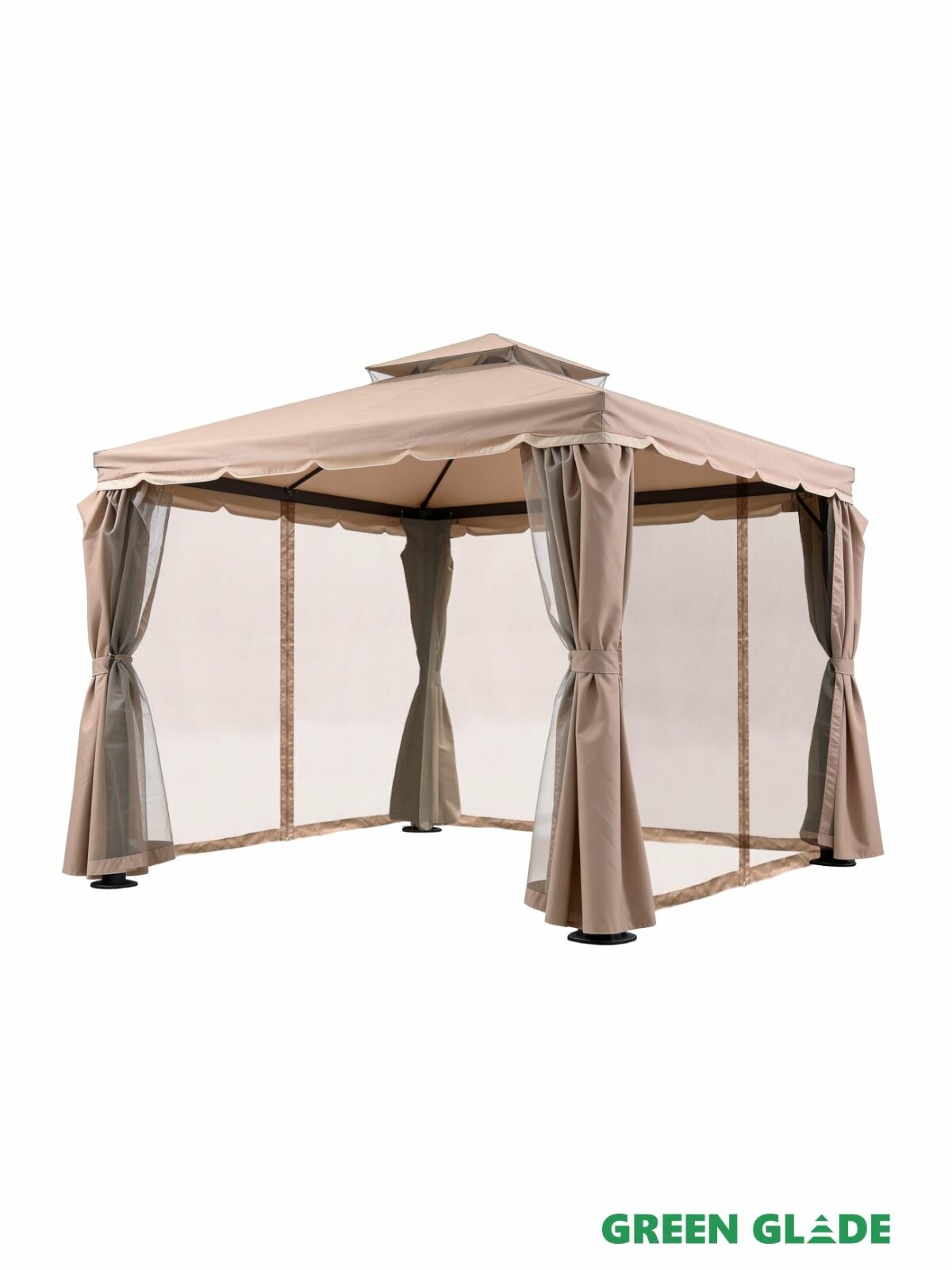 Шатер садовый 3х3х2,7 м Green Glade 72401, беседка для дачи
