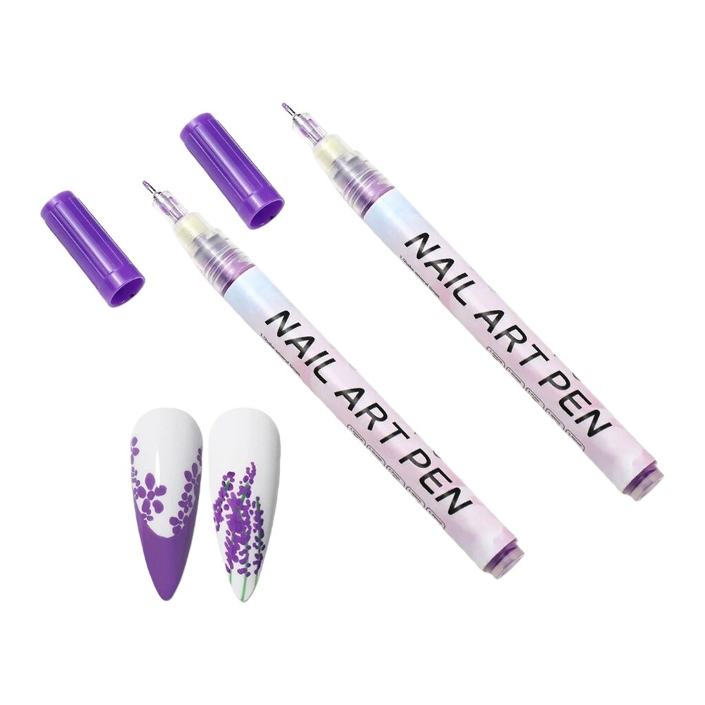 12-цветные маркеры для нейл-арта с наконечниками 0,5 мм; маркеры для нейл-арта, кисти для рисования, инструменты для украшения ногтей.