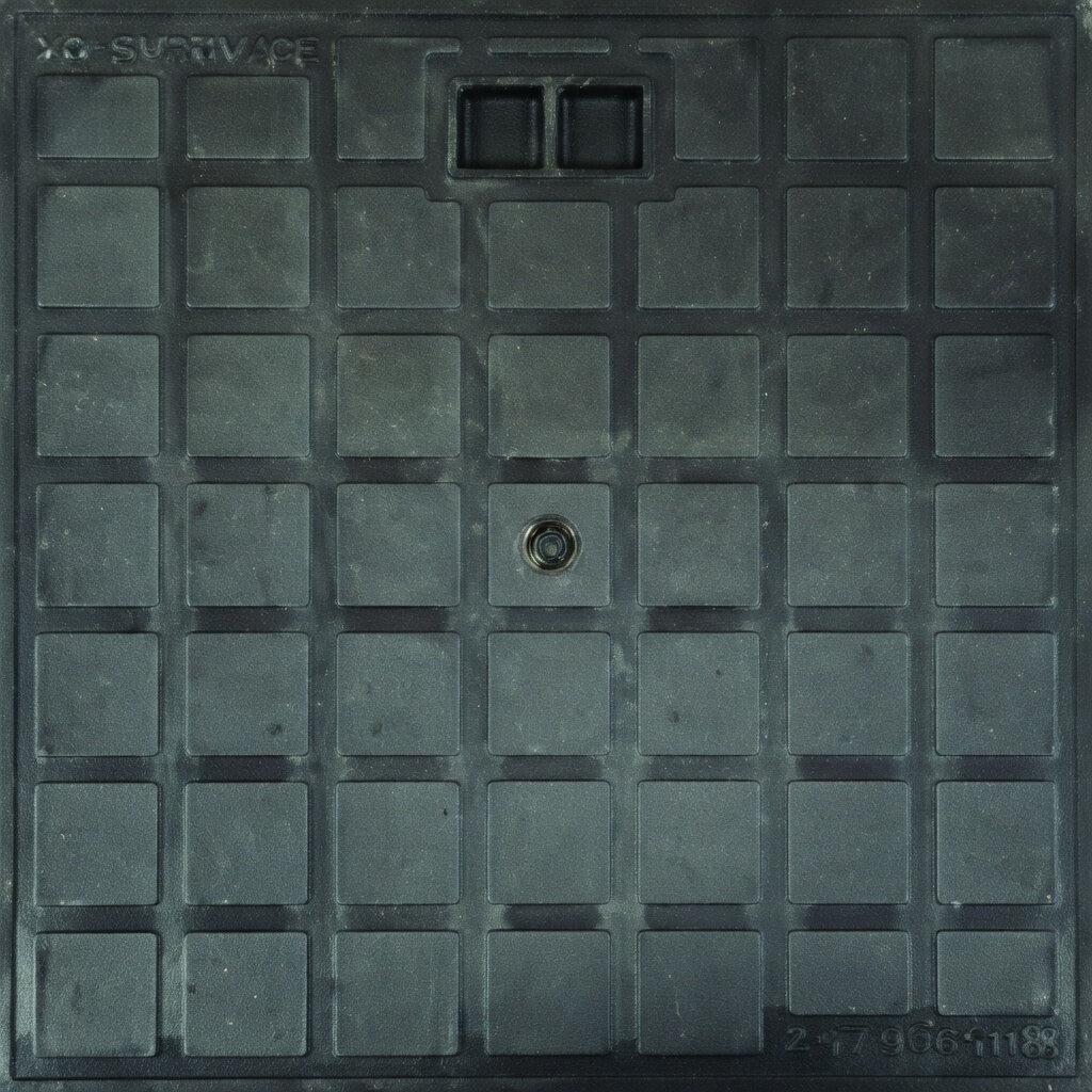 Крышка Aquastok A15 31852, для дождеприемных колодцев, ПВХ, черная, 20 см