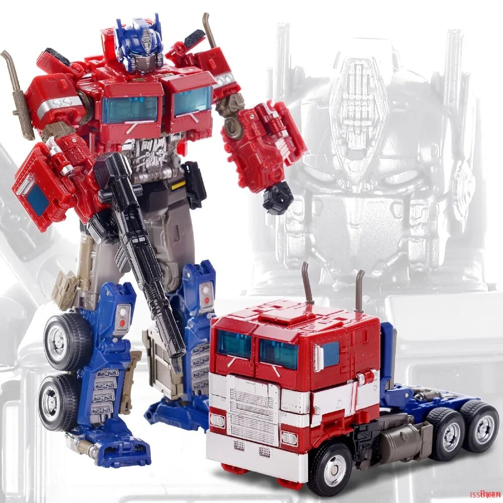 Трансформер Optimus Prime Автобот Трансформирующийся Робот Игрушка для Мальчиков Красный Пластик