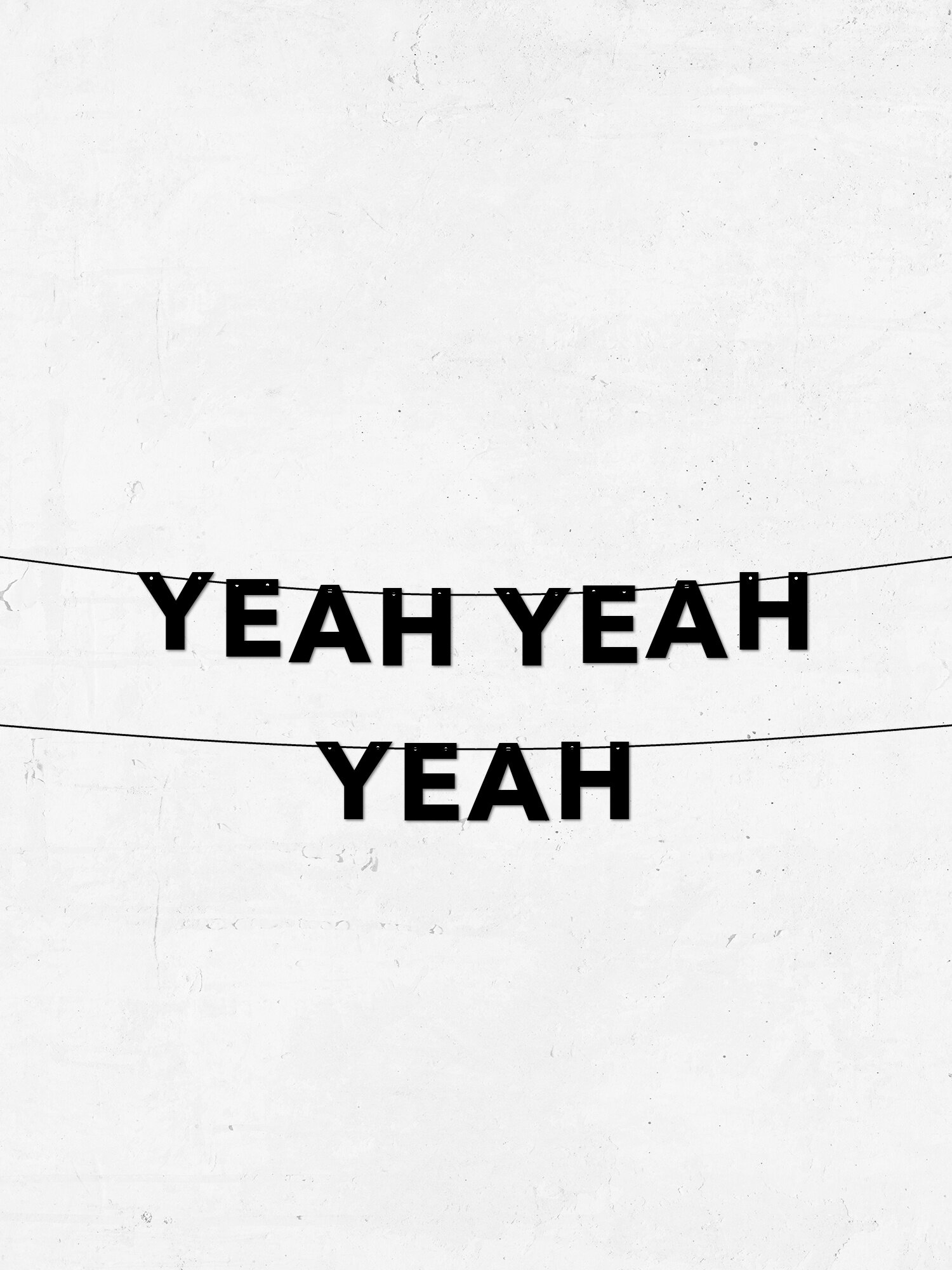 Гирлянда из букв Yeah - Долговечный декор для вечеринок и праздников, 10 см, легко крепится