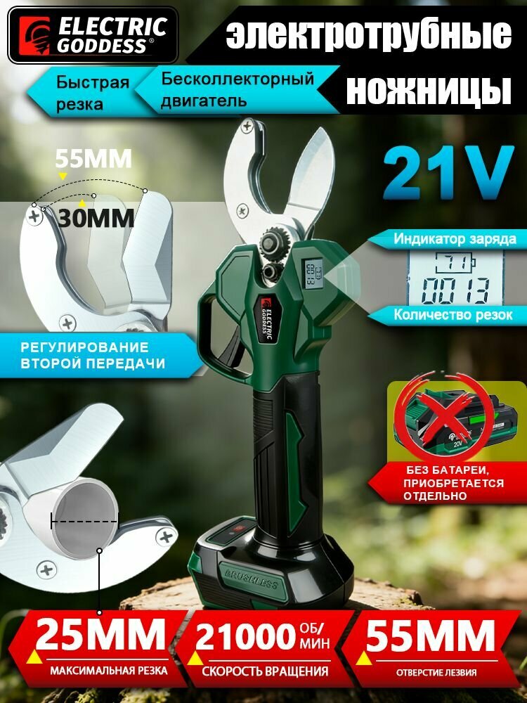 Безщеткая 0-25 мм электрическая резка труб PPR для резки сантехники, совместима с батареями Makita, без батарей