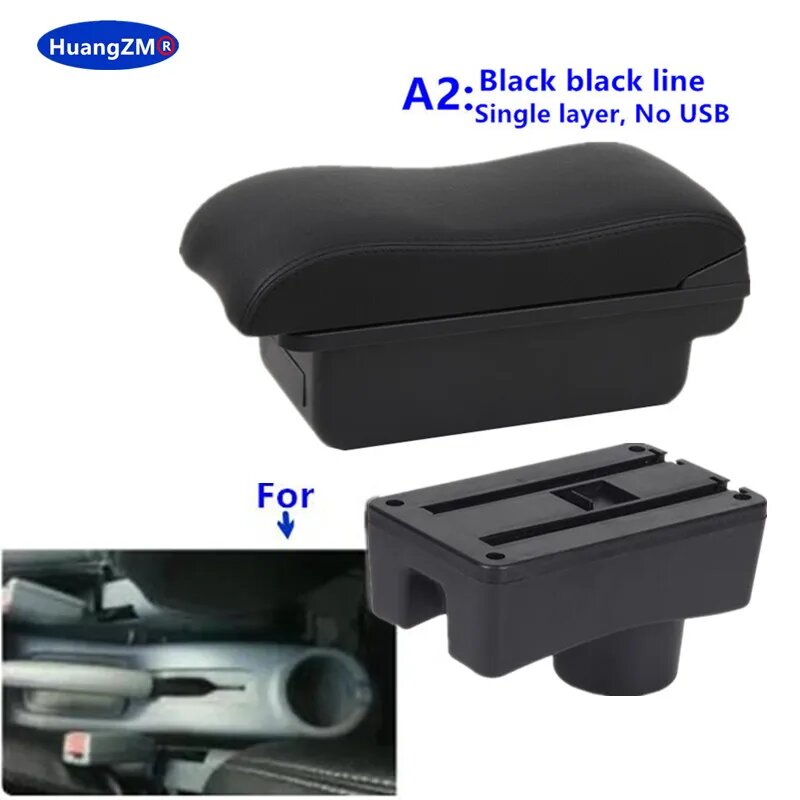 Подлокотник A2 black line No USB для Hyundai Accent Tagaz