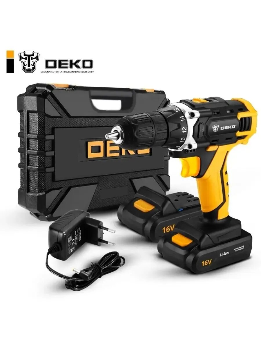 Аккумуляторная дрель-шуруповёрт DKCD16FU-Li 2х1.5Ач 063-4099