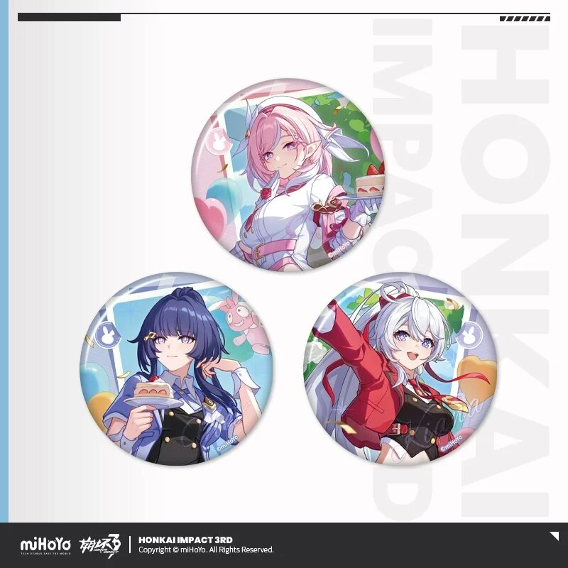 Брелок Elysia из аниме Honkai Impact 3rd Badge Elysia — фото 1