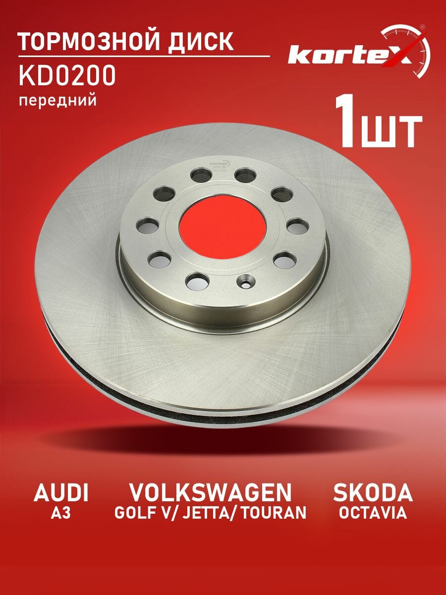 Тормозной диск передний Skoda Шкода Karoq Octavia Октавия II (A5) III (A7) IV (A8); Volkswagen Фольксваген Golf Гольф V-VIII DF4295 5Q0615301H