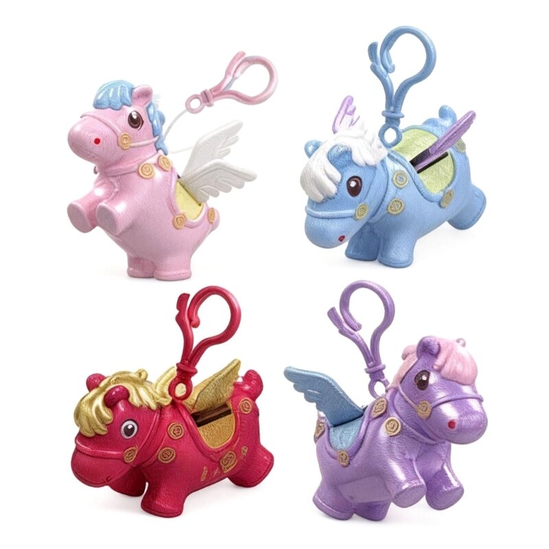 Китайский Год Лошади Мультфильм Телефон Шарм Брелок Держатель Кулон Брелок Подходит Для Автомобильных Аксессуаров Подарок Простота Установки