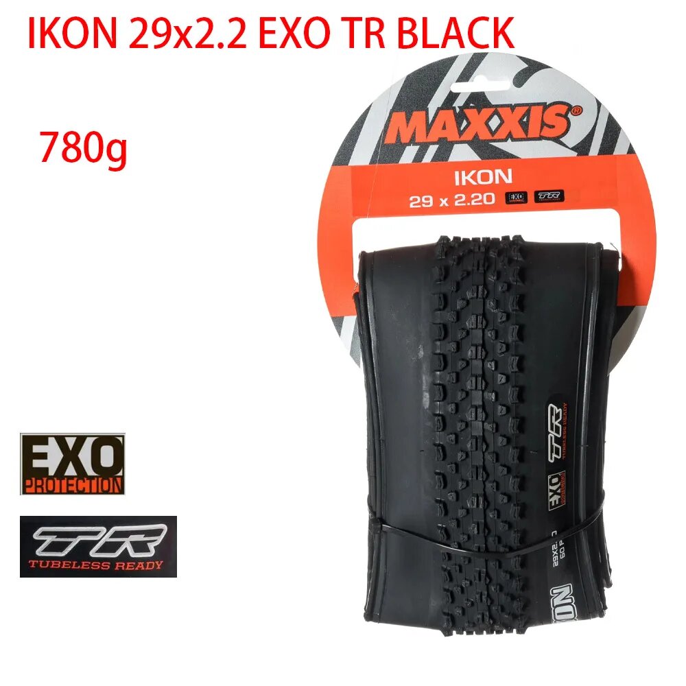 MAXXIS IKON шина для горного велосипеда 26 27,5 29 дюймов Черный, 29x2.2 EXO TR B