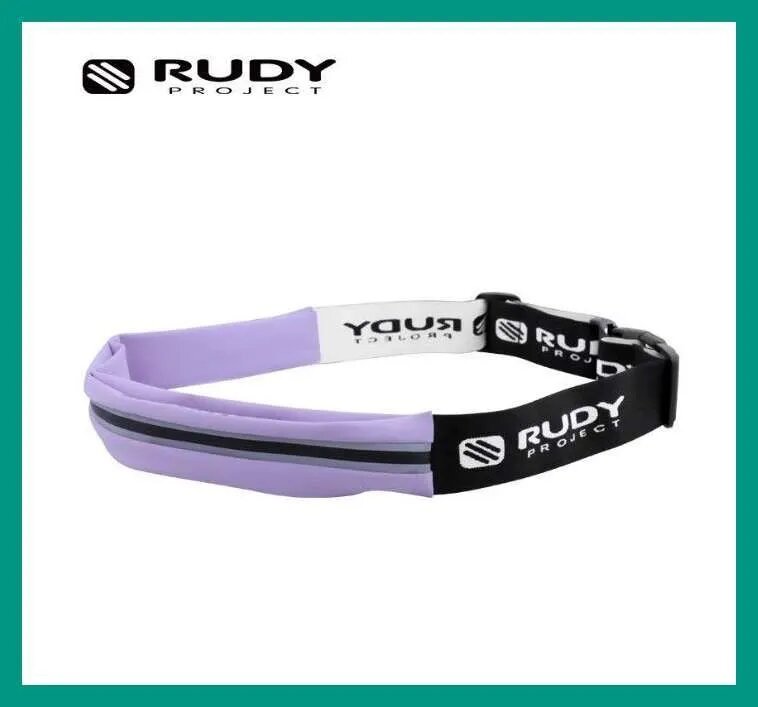 RUDY PROJECT Поясная сумка для бега фиолетового цвета с выходом для наушников и карманом для мелочей. Длина 100 см