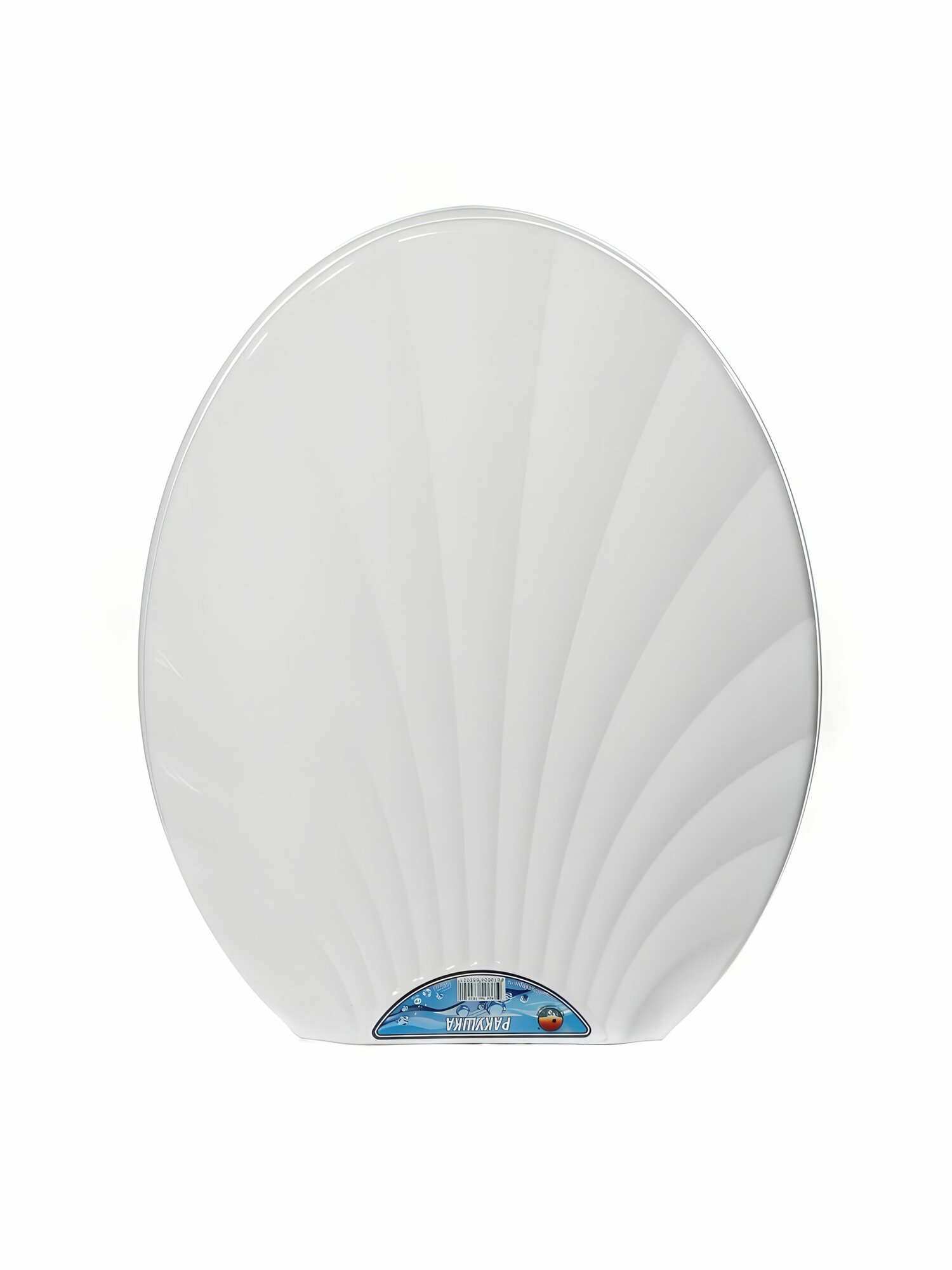 Сиденье для унитаза Dogus Ракушка белое, пластик, Турция, модель 1022