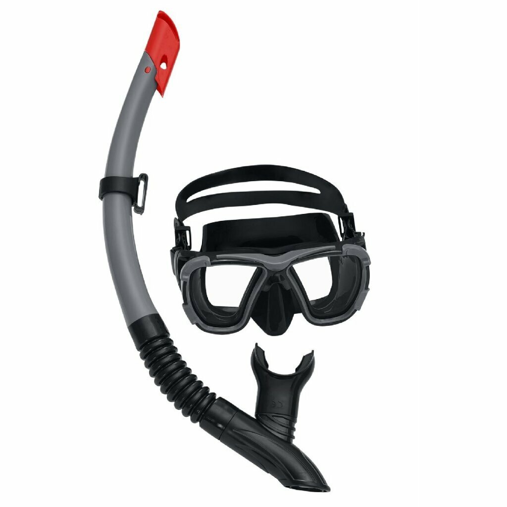 Маска для плавания с трубкой, от 14 лет, пластик, с трубкой, Bestway