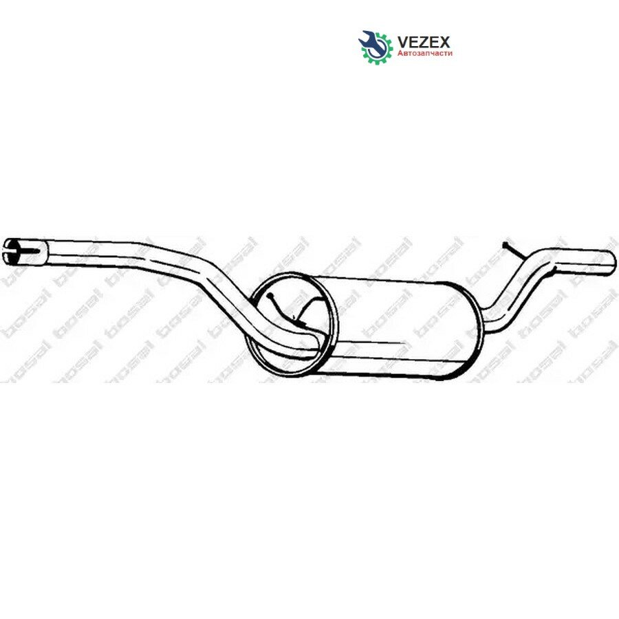 BOSAL 278-165 Глушитель (задняя часть)